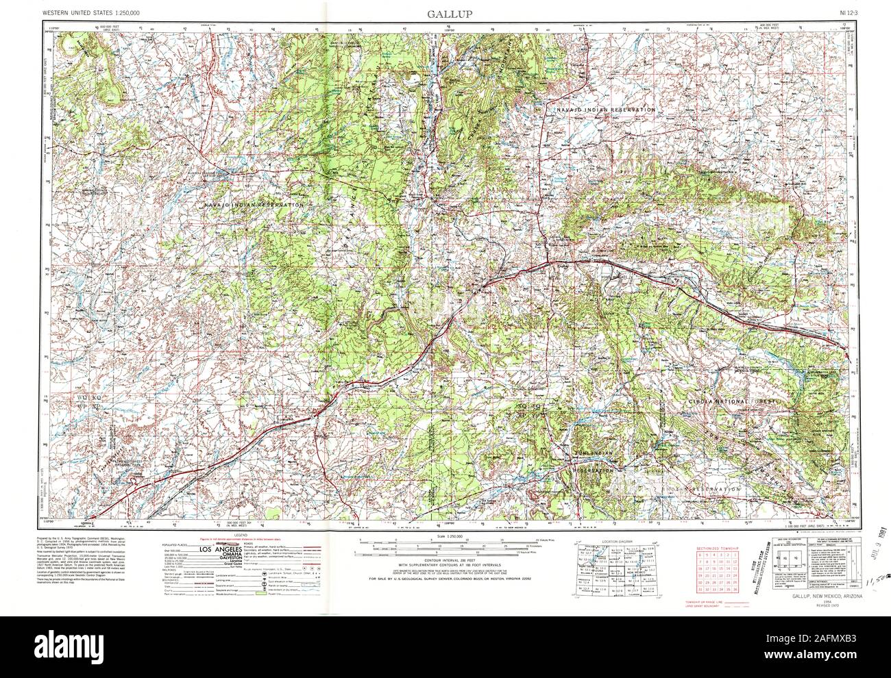 Map of gallup hi-res stock photography and images - Alamy