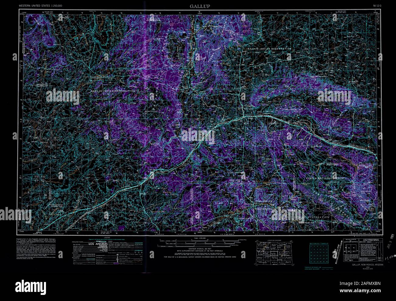 Gallup new mexico map hi-res stock photography and images - Alamy