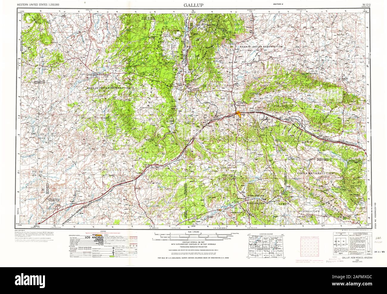Map of gallup hi-res stock photography and images - Alamy