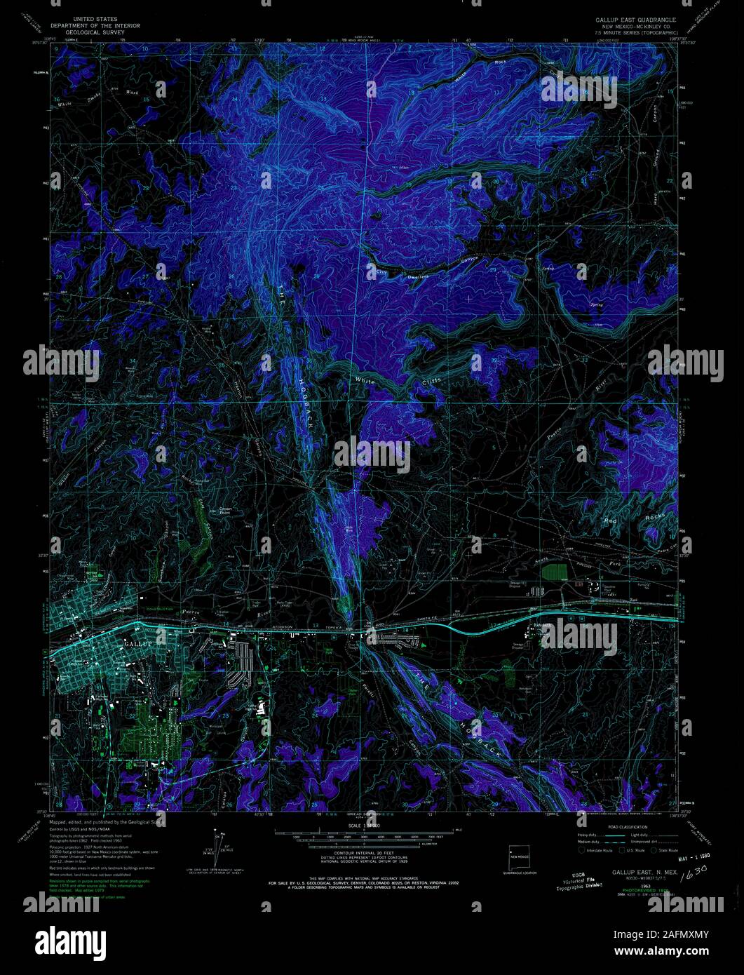 Gallup new mexico map hi-res stock photography and images - Alamy