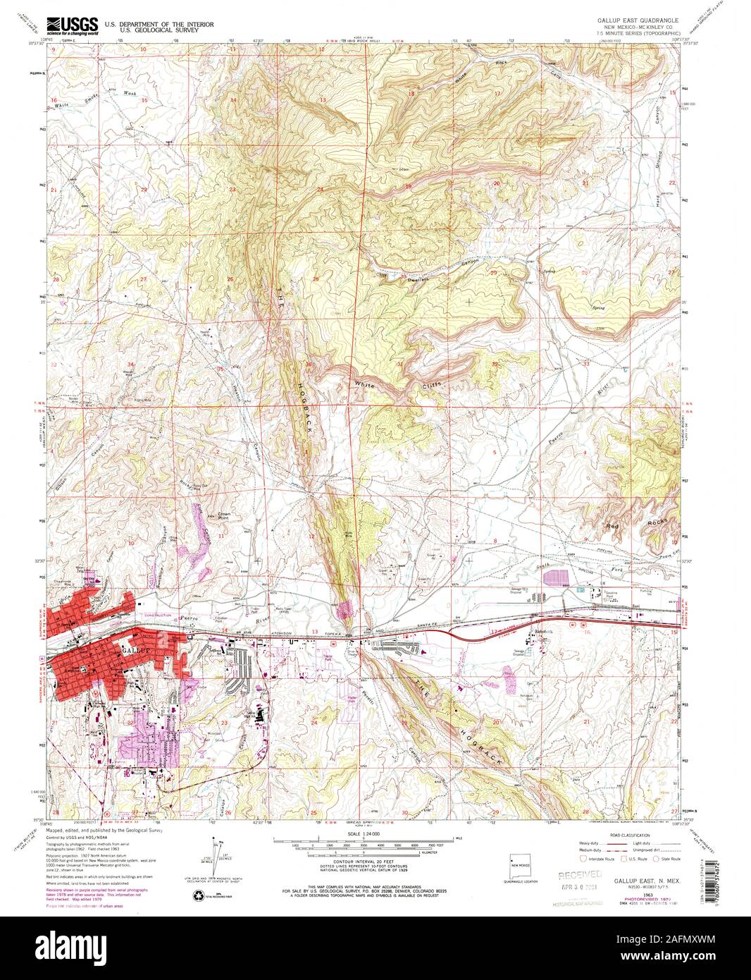Map of gallup hi-res stock photography and images - Alamy