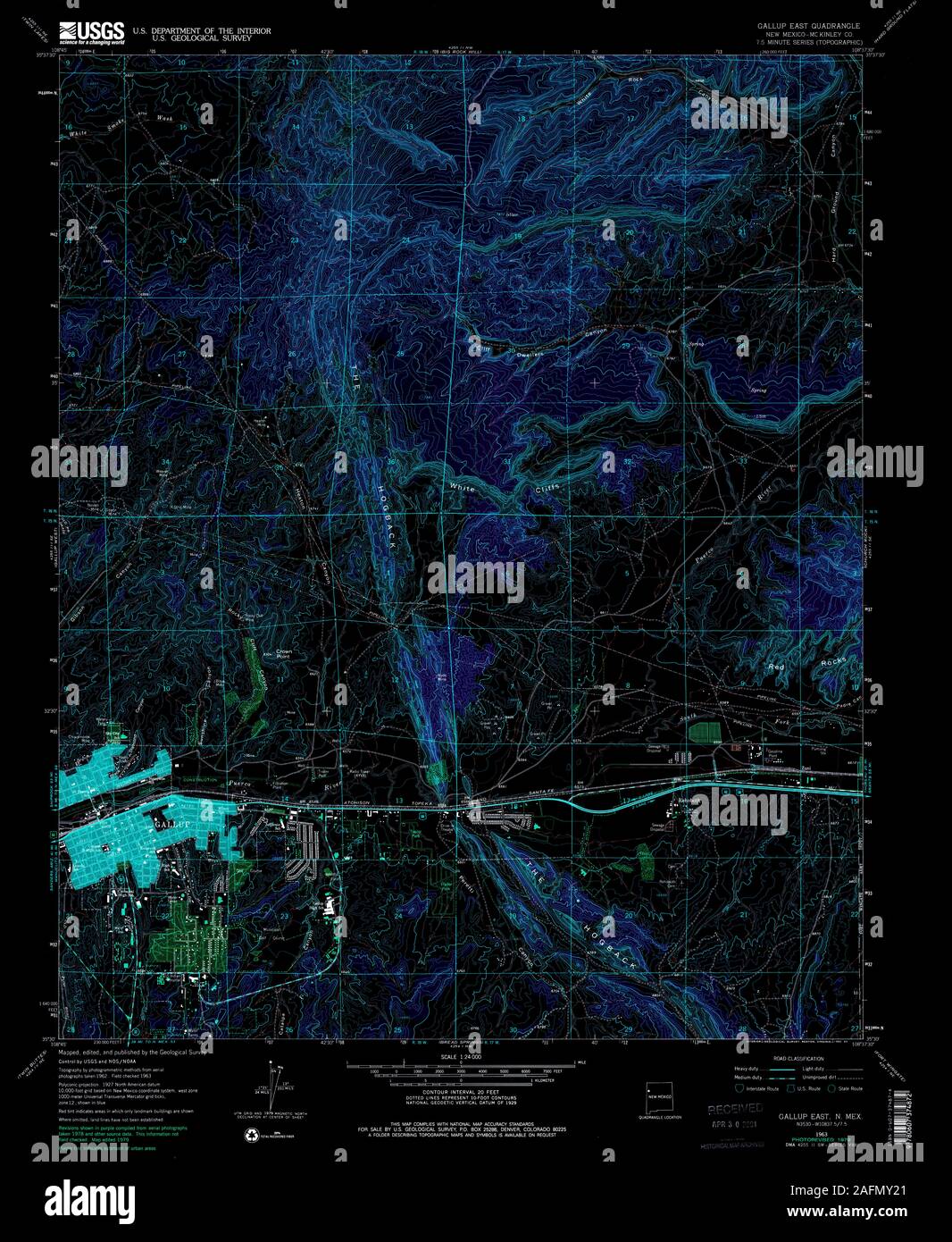 Gallup new mexico map hi-res stock photography and images - Alamy