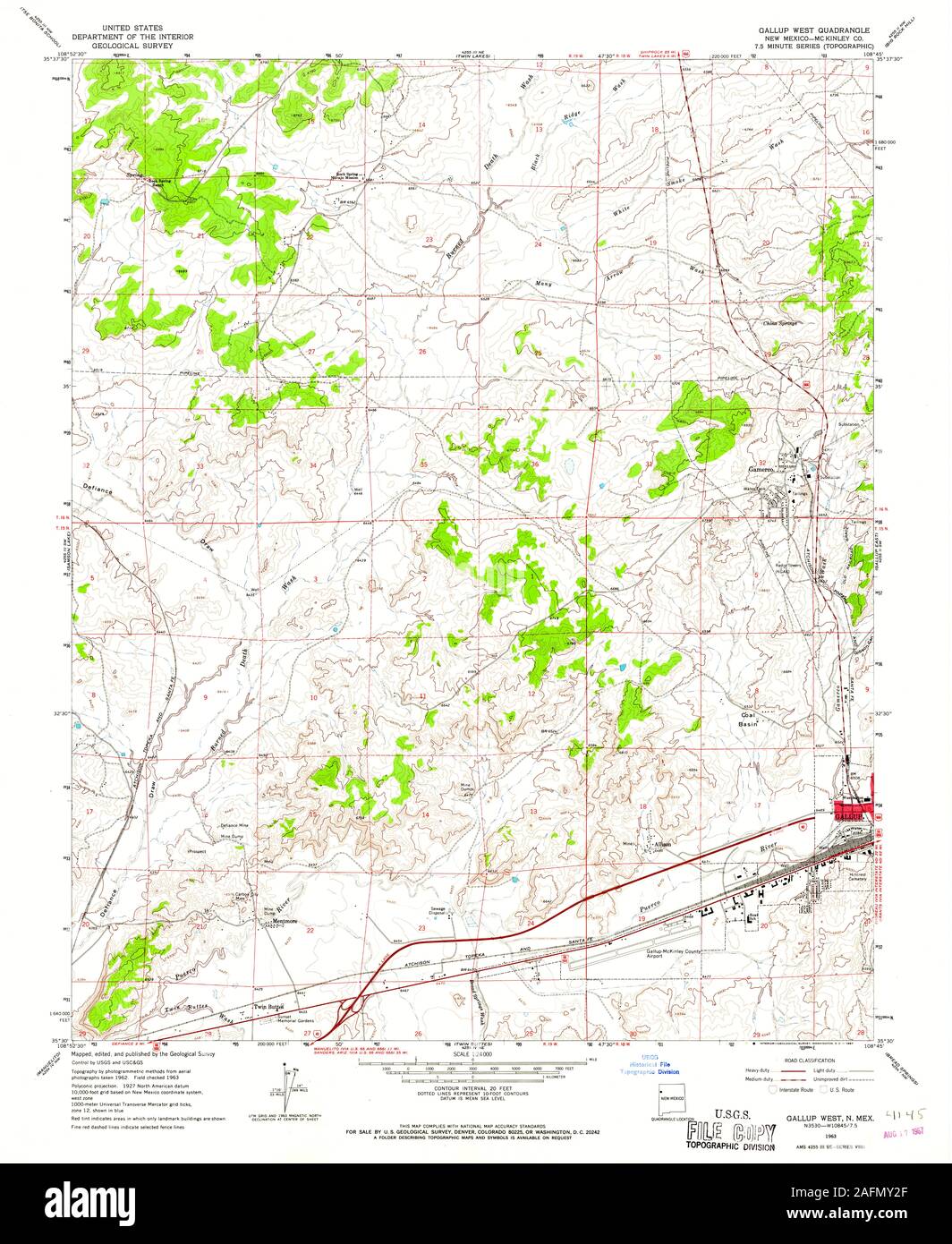 Map of gallup hi-res stock photography and images - Alamy