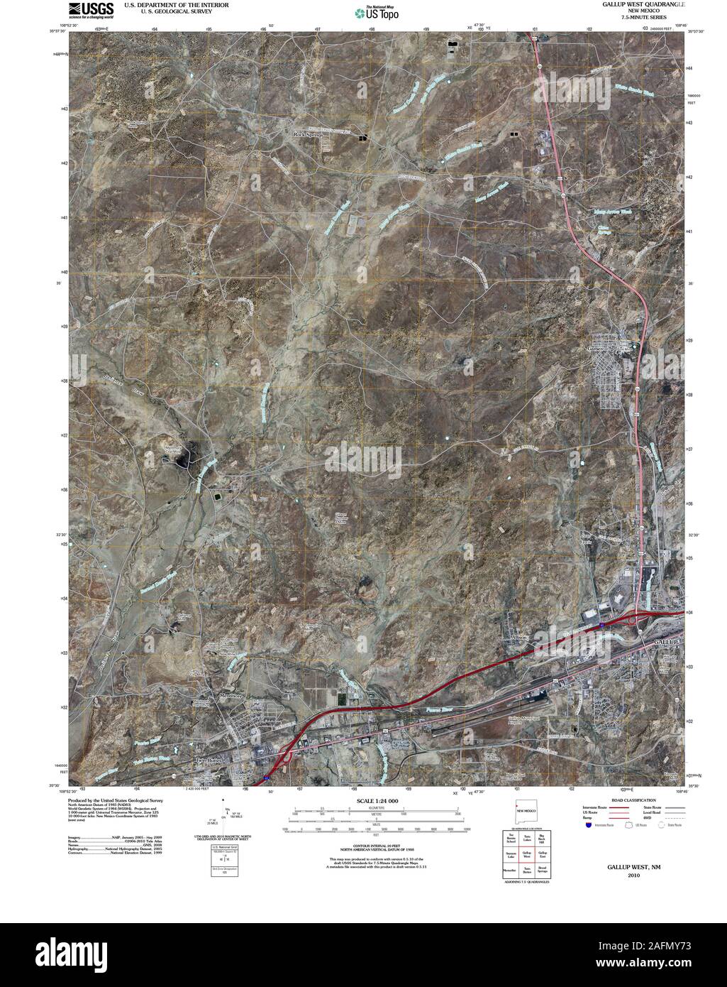 Map of gallup hi-res stock photography and images - Alamy