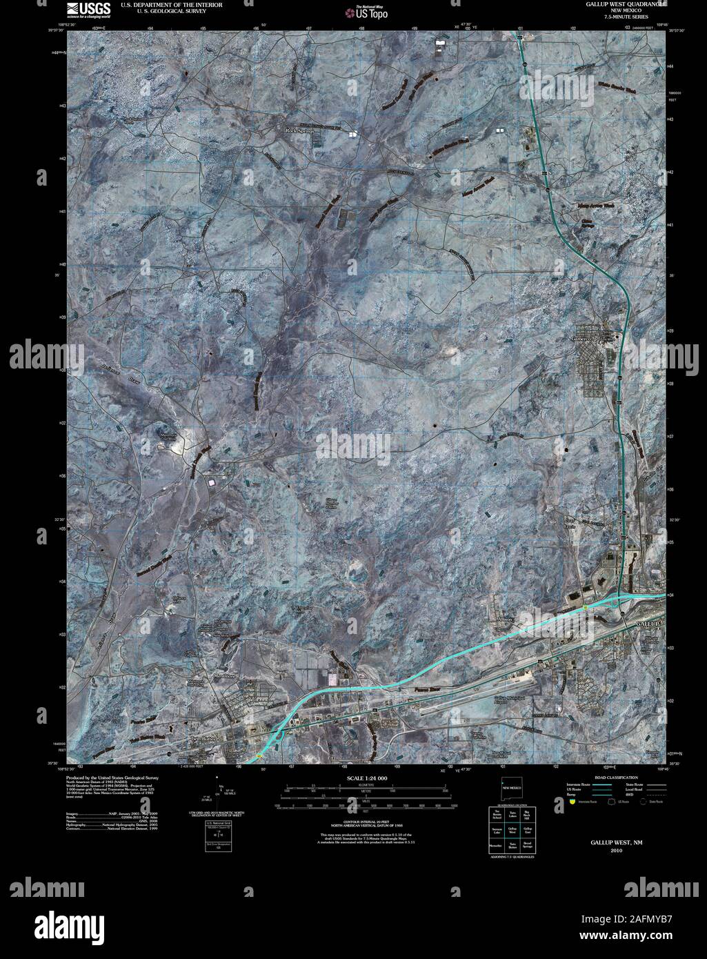 Gallup new mexico map hi-res stock photography and images - Alamy