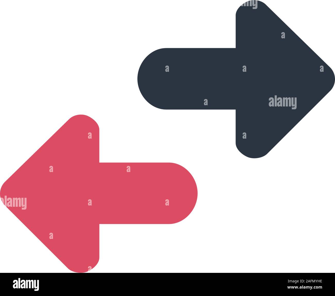 Double side arrow hi-res stock photography and images - Alamy