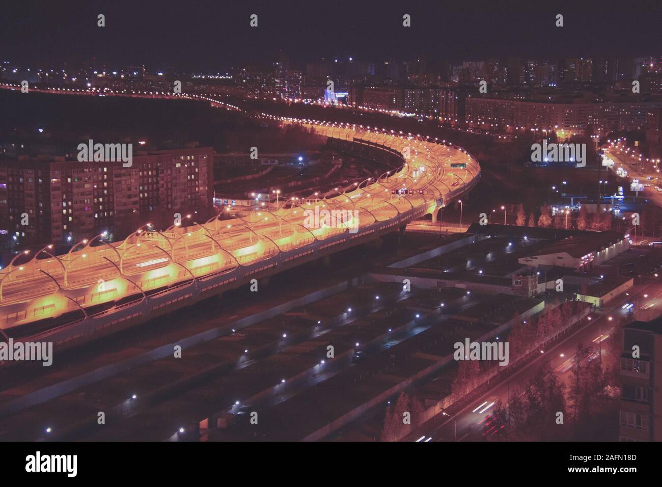 Nice skyline night hi-res stock photography and images - Alamy