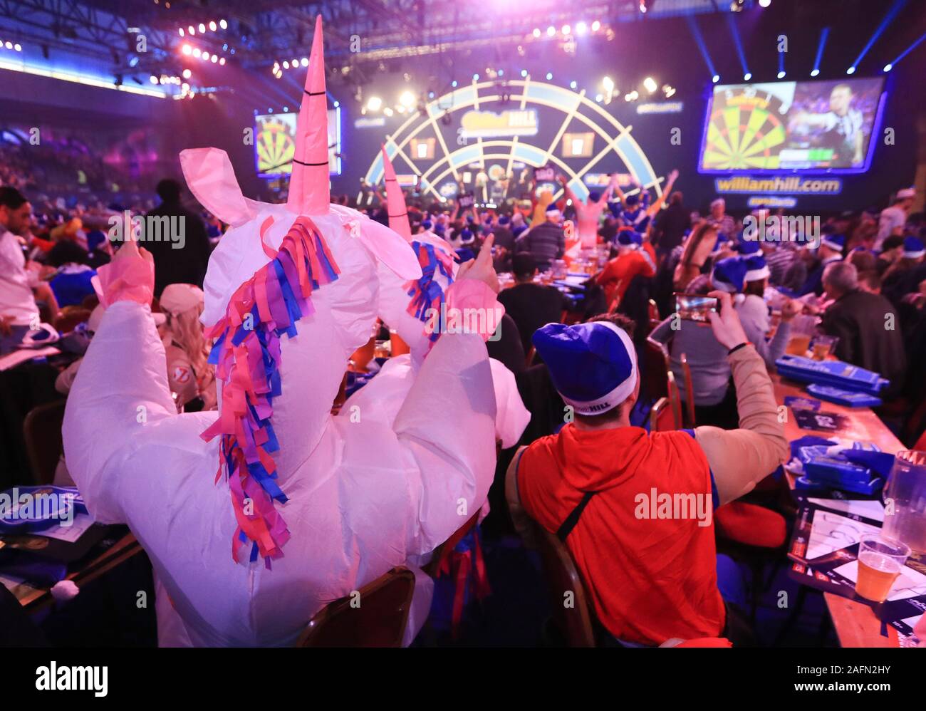 Darts fans during day four of the William Hill World Championships at ...