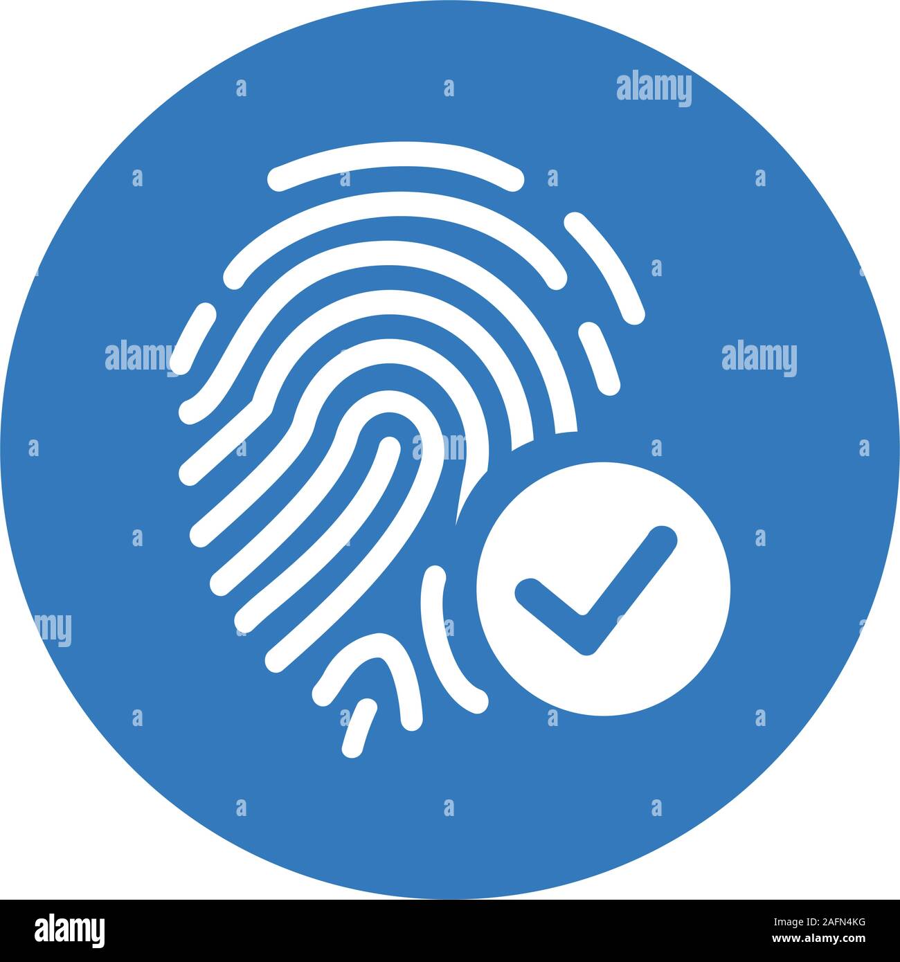 Fingerprint accepted, approved icon Stock Vector Image & Art - Alamy