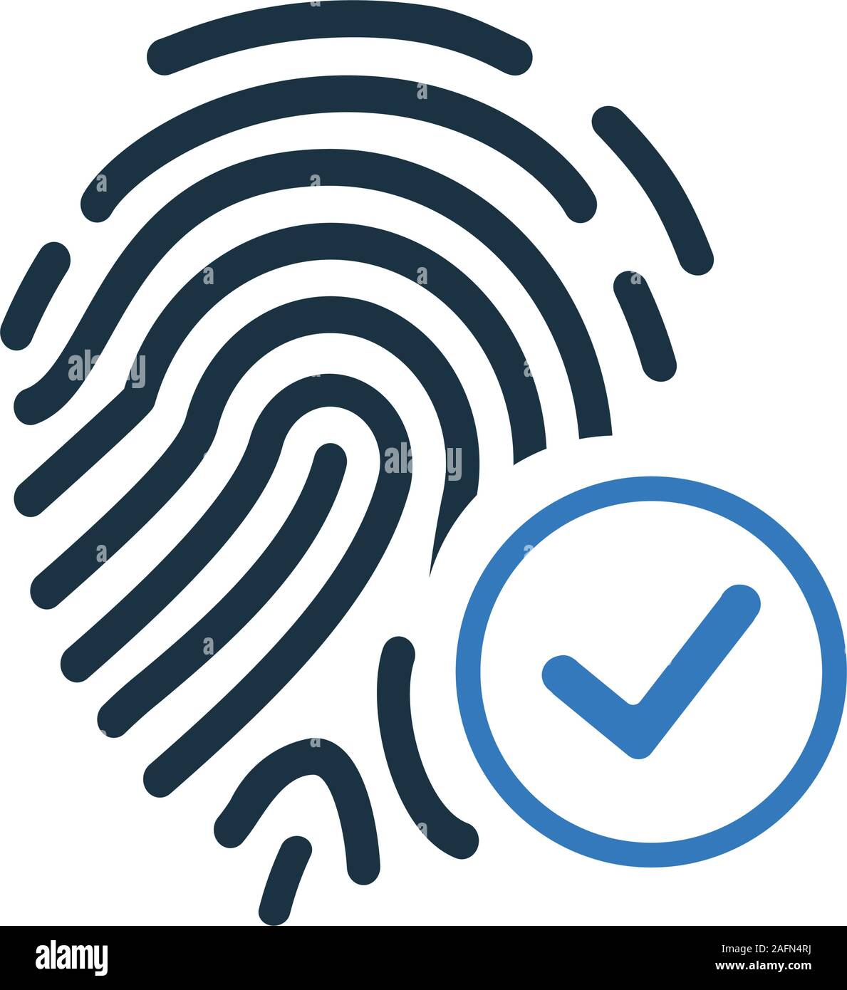 Fingerprint accepted, approved icon Stock Vector Image & Art - Alamy