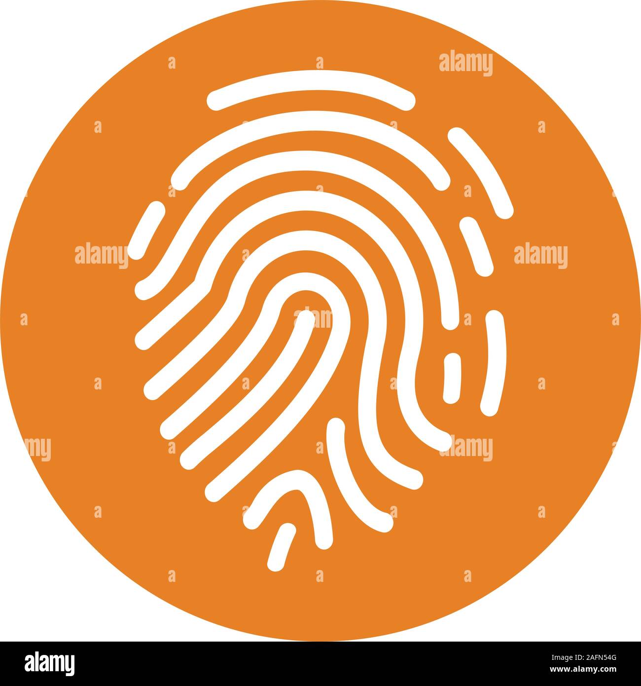 Biometric, scan, fingerprint, identity icon Stock Vector Image & Art ...