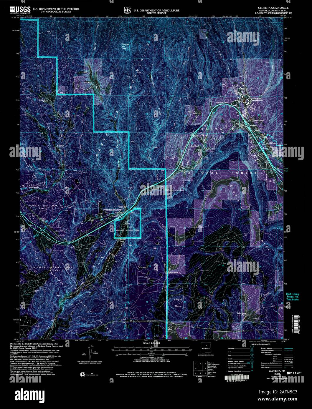 Glorieta new mexico map hi-res stock photography and images - Alamy