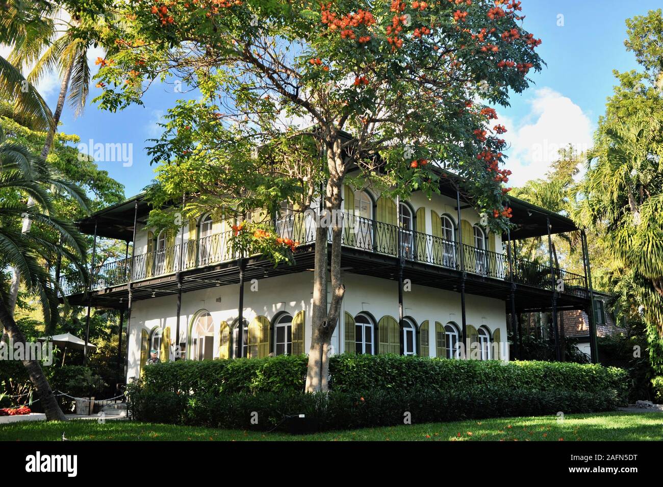 Ernest Hemingway house, a famous travel destination on tropical Key ...
