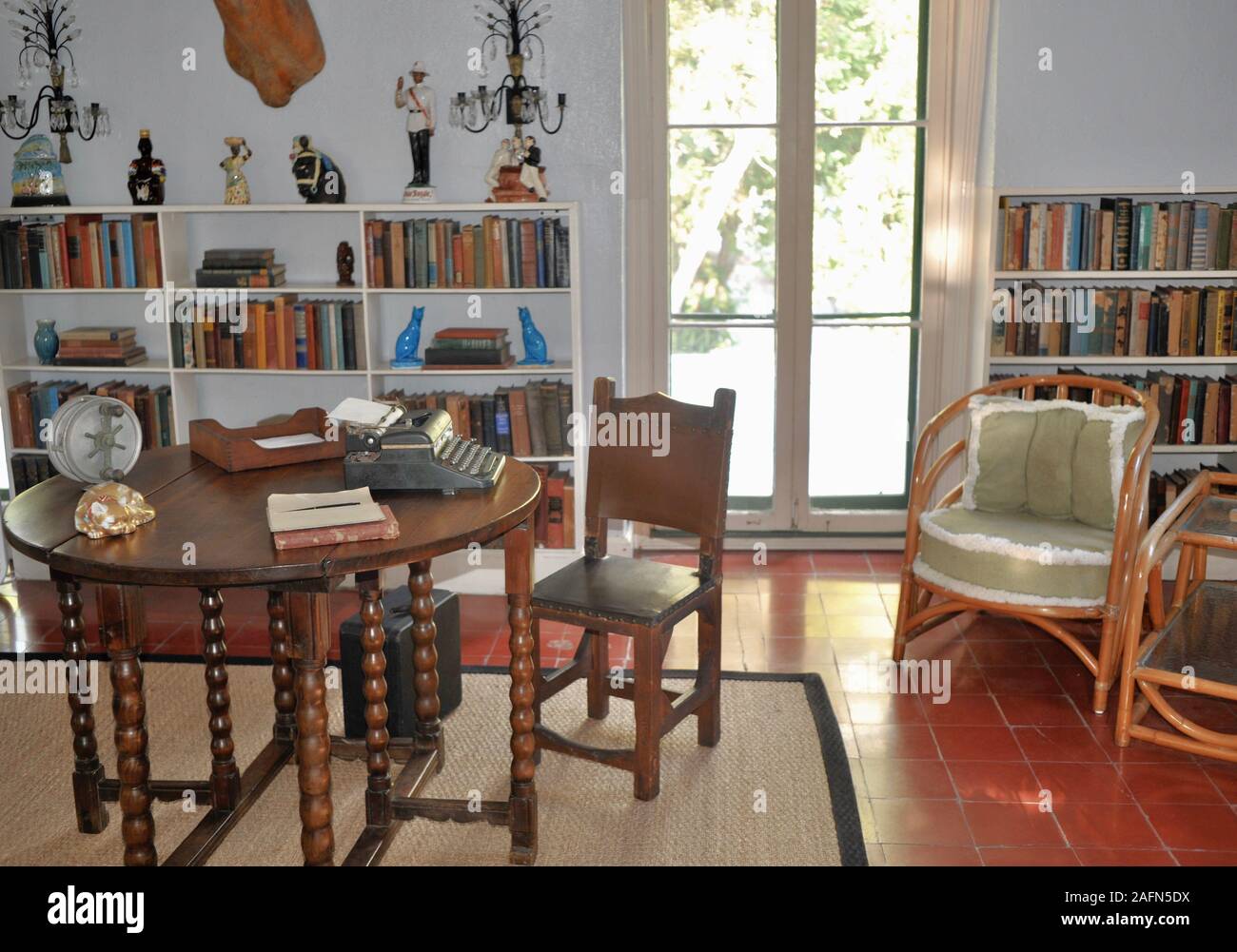 The Study Room in author Ernest Hemingway house, a famous travel ...