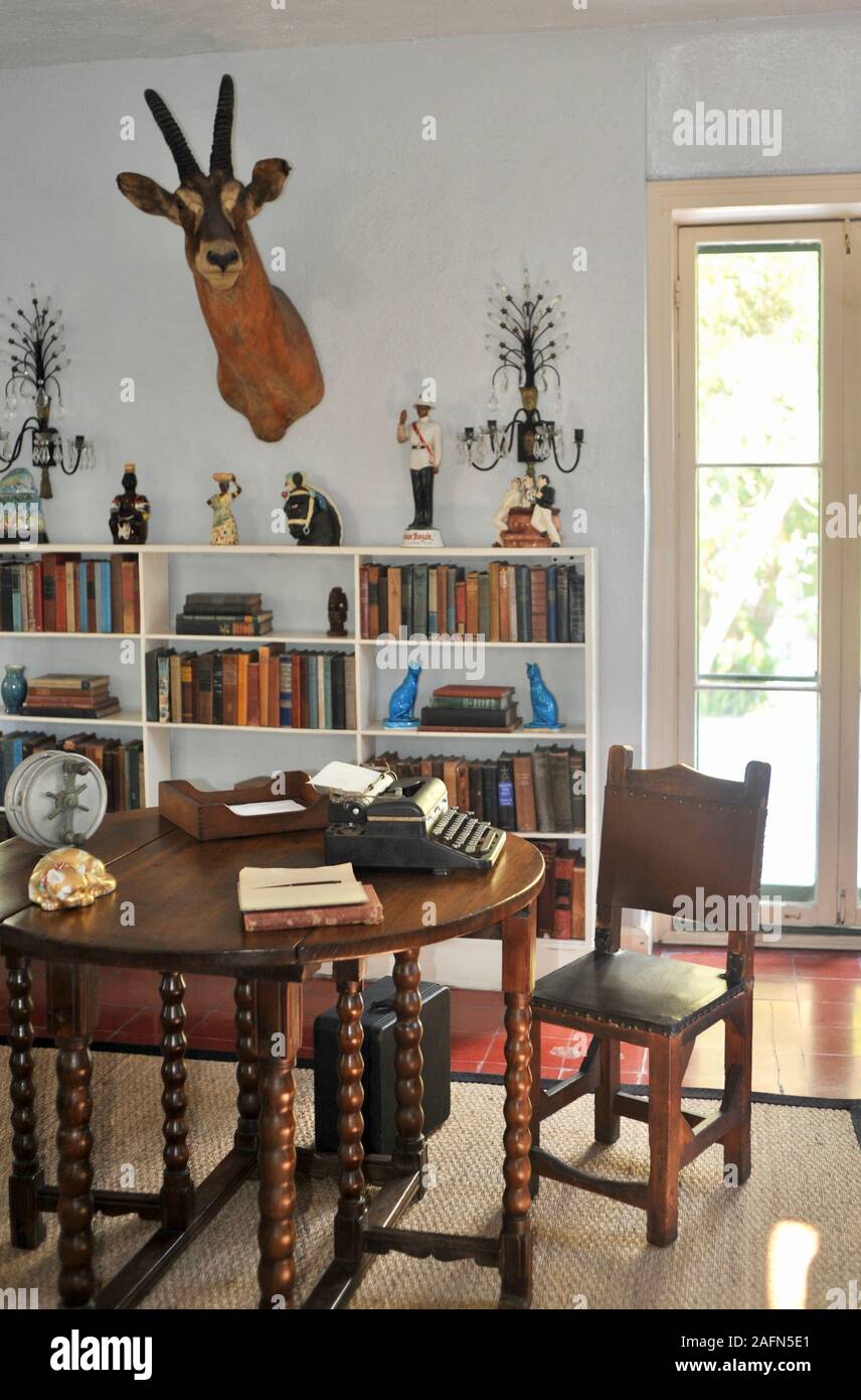 The Study Room in author Ernest Hemingway house, a famous travel ...
