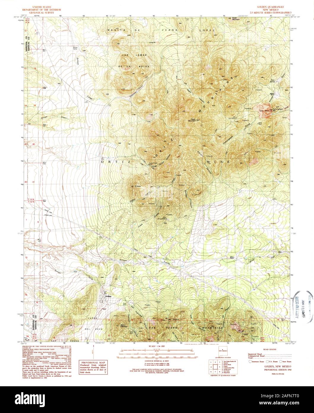 Map of golden new mexico hi-res stock photography and images - Alamy
