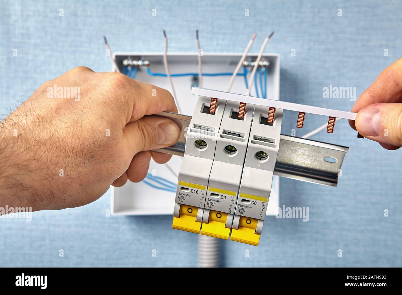 Domestic fuse box circuit breaker hi-res stock photography and images ...