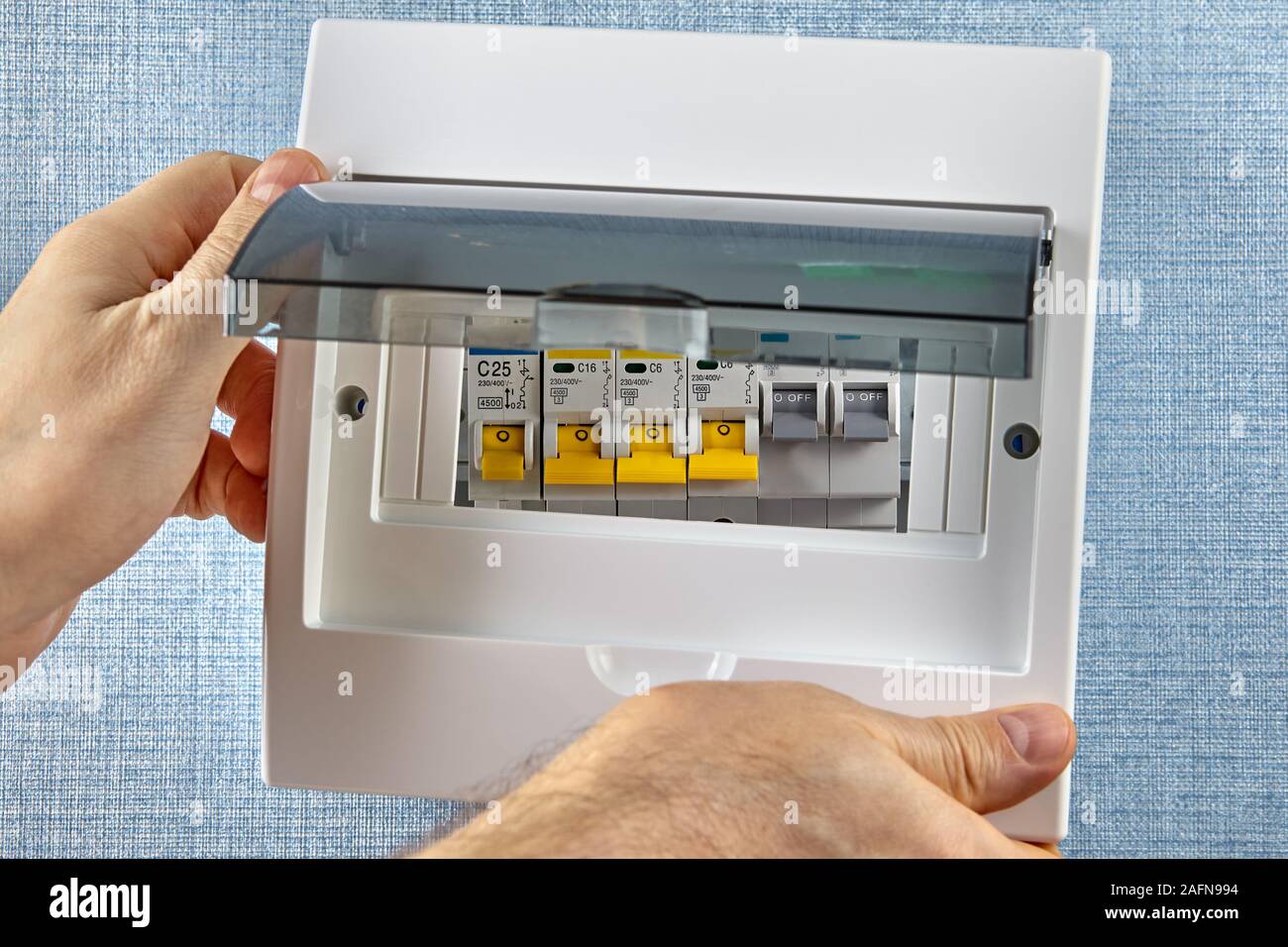Electrical consumer unit hi-res stock photography and images - Alamy