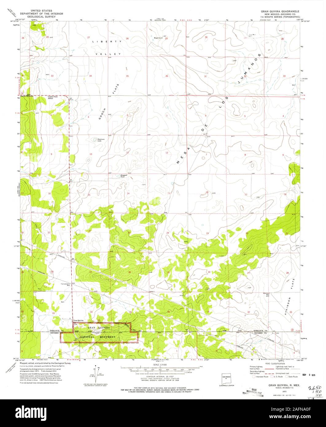 Map Of Gran Quivira High Resolution Stock Photography and Images - Alamy