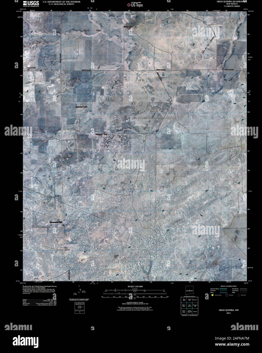 Map of gran quivira hi-res stock photography and images - Alamy