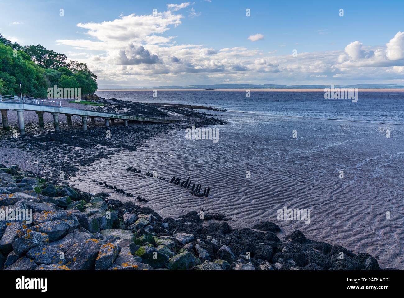 Slipway for the lifeboat in Portishead, North Somerset, England, UK ...
