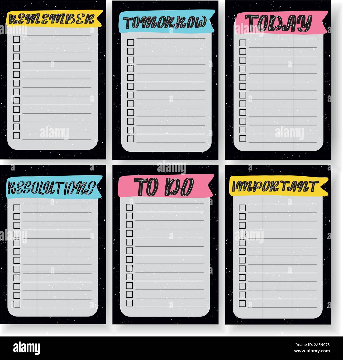 Printable weekly planner Cut Out Stock Images & Pictures - Alamy