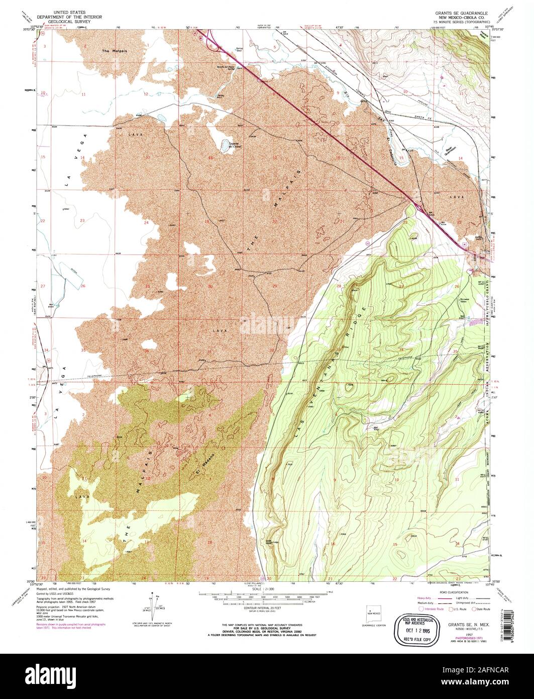 Map of grants new mexico hi-res stock photography and images - Alamy
