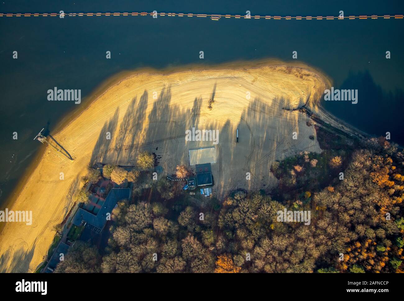aerial photo, Haltern and beach resort, Haltern am See, Ruhr area ...