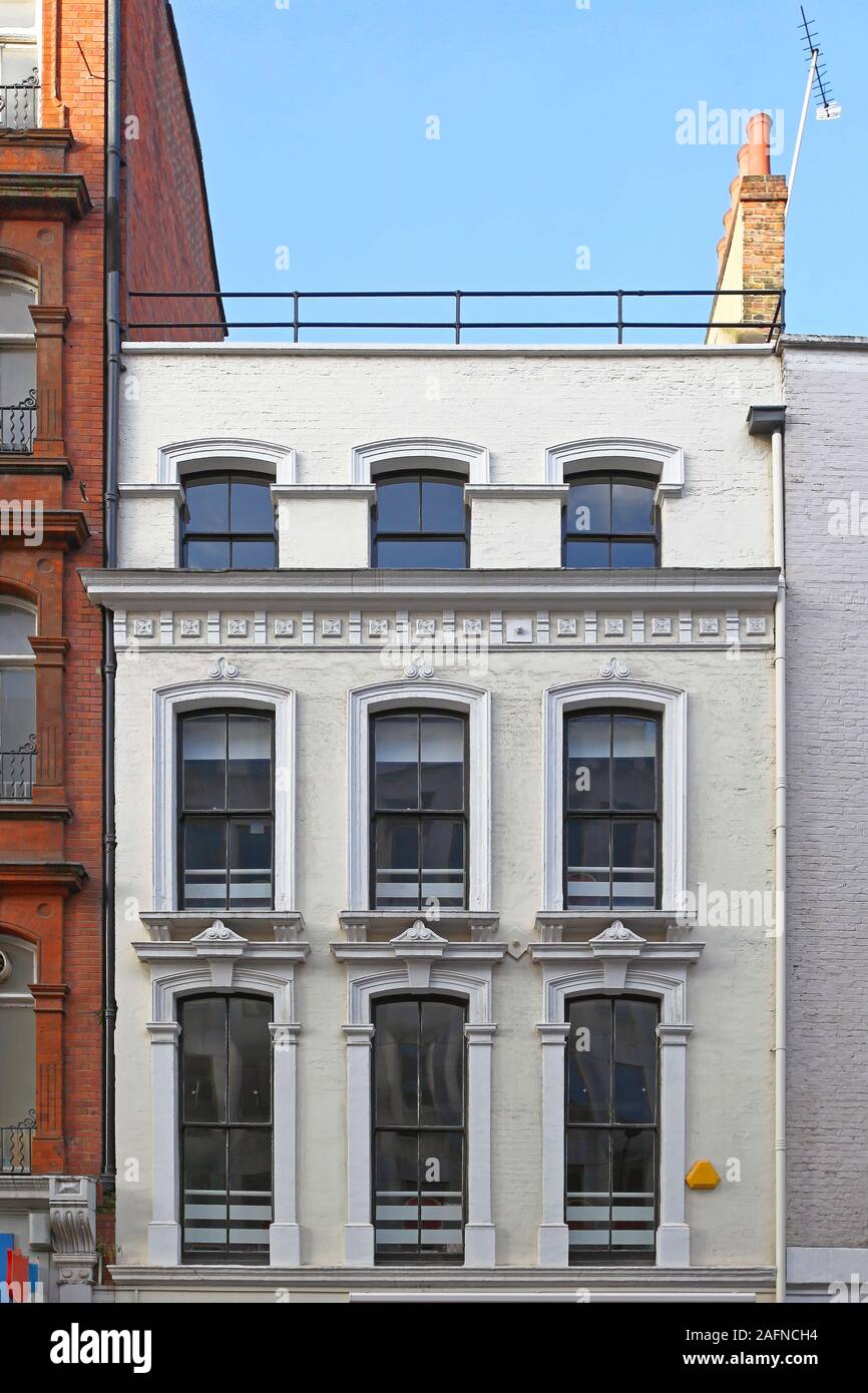 Big Glass Windows Exterior on White Facade Building Stock Photo - Alamy