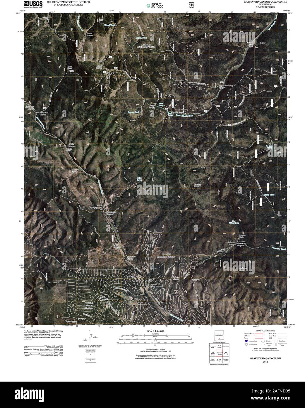 USGS TOPO Map New Mexico NM Graveyard Canyon 20110314 TM Restoration ...