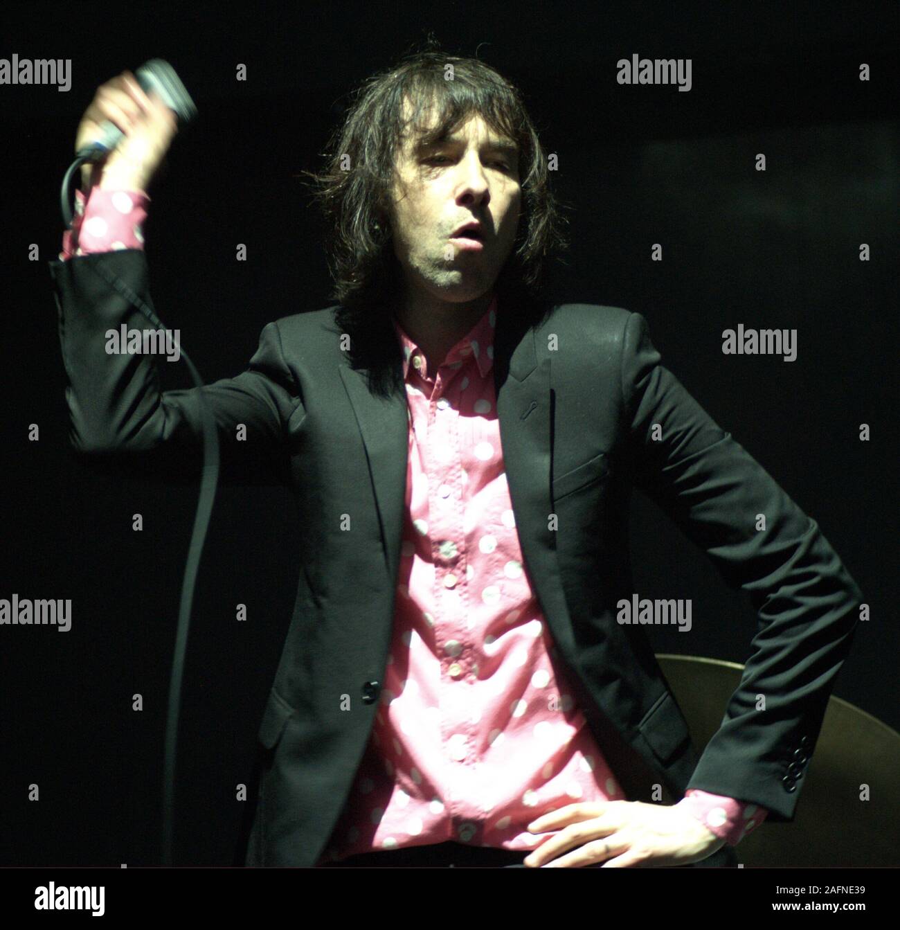 Bobby gillespie lead singer of primal scream hi-res stock photography ...