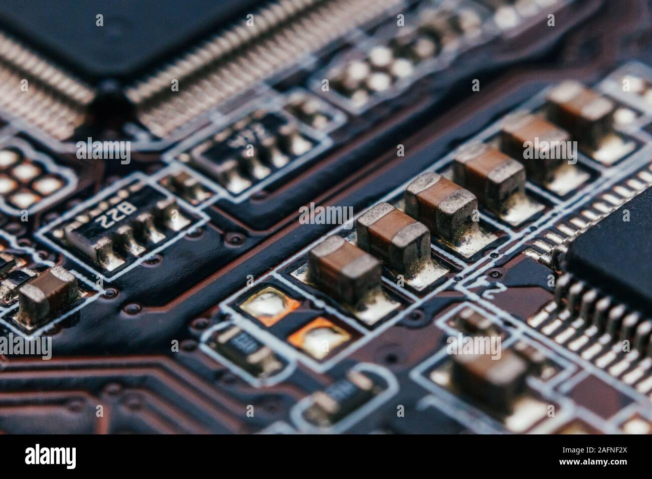 Circuit board repair. Electronic hardware modern technology ...
