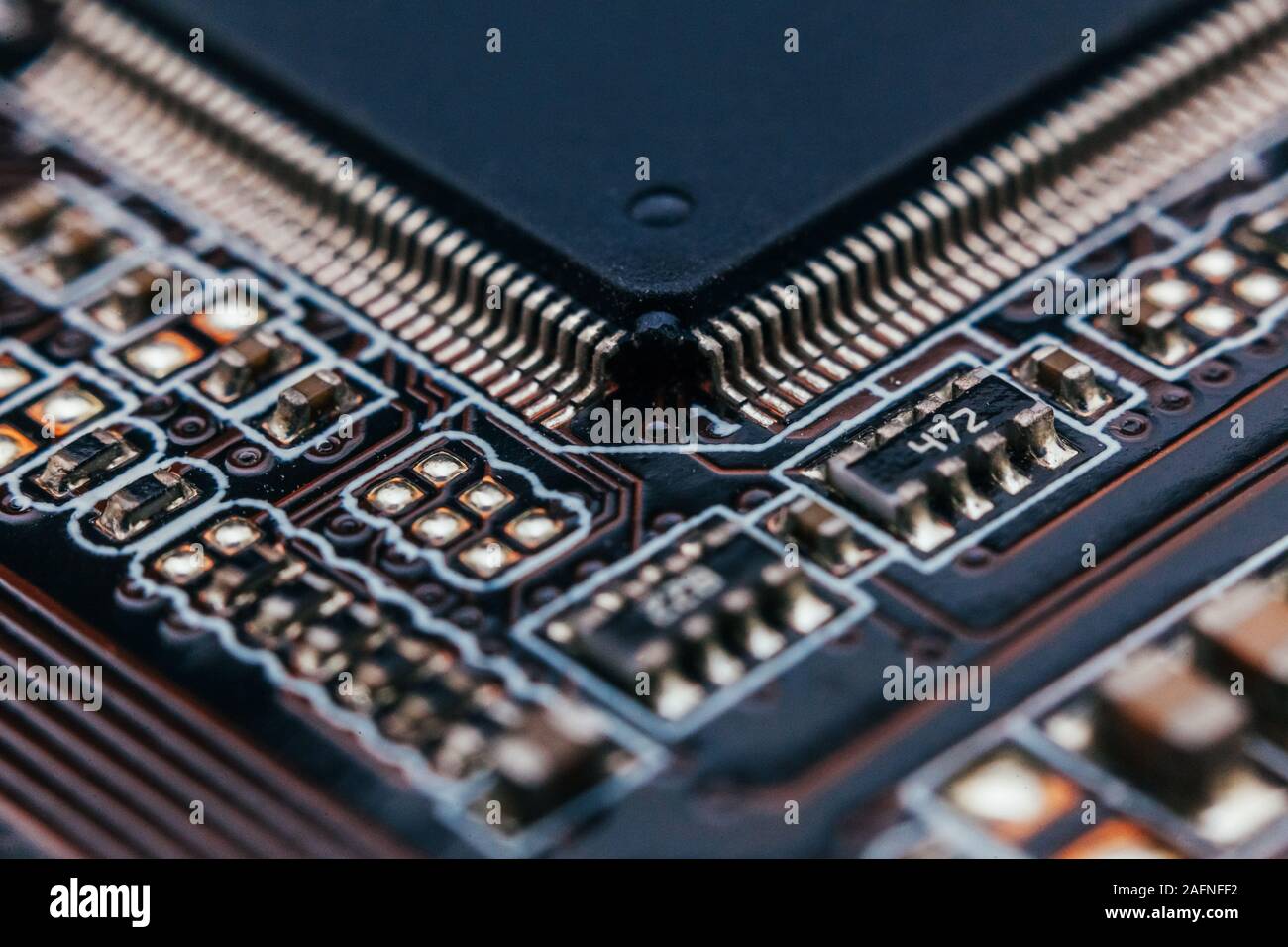 Circuit board repair. Electronic hardware modern technology ...