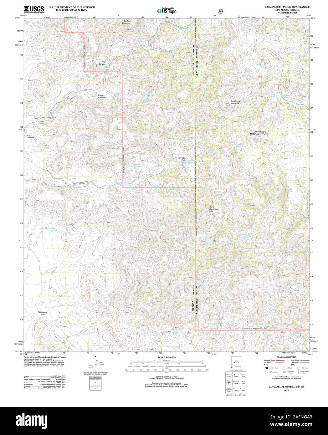Map of guadalupe Cut Out Stock Images & Pictures - Alamy