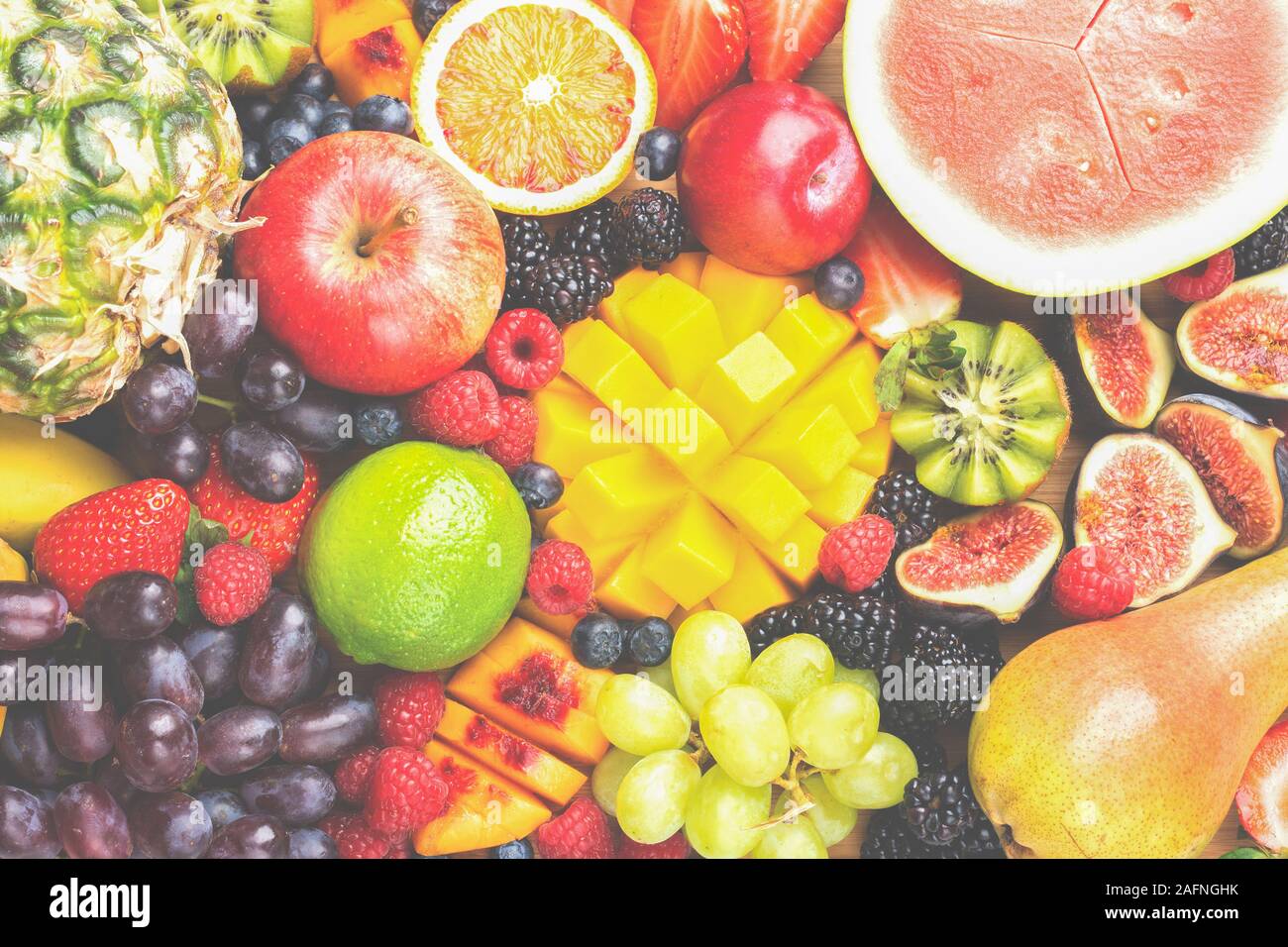 Tropical fruit papaya mango pineapple hi-res stock photography and ...