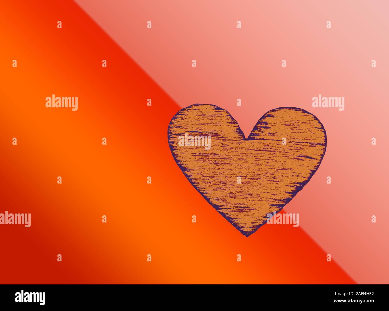 Colorful decorative objects in the shape of a heart Stock Photo - Alamy