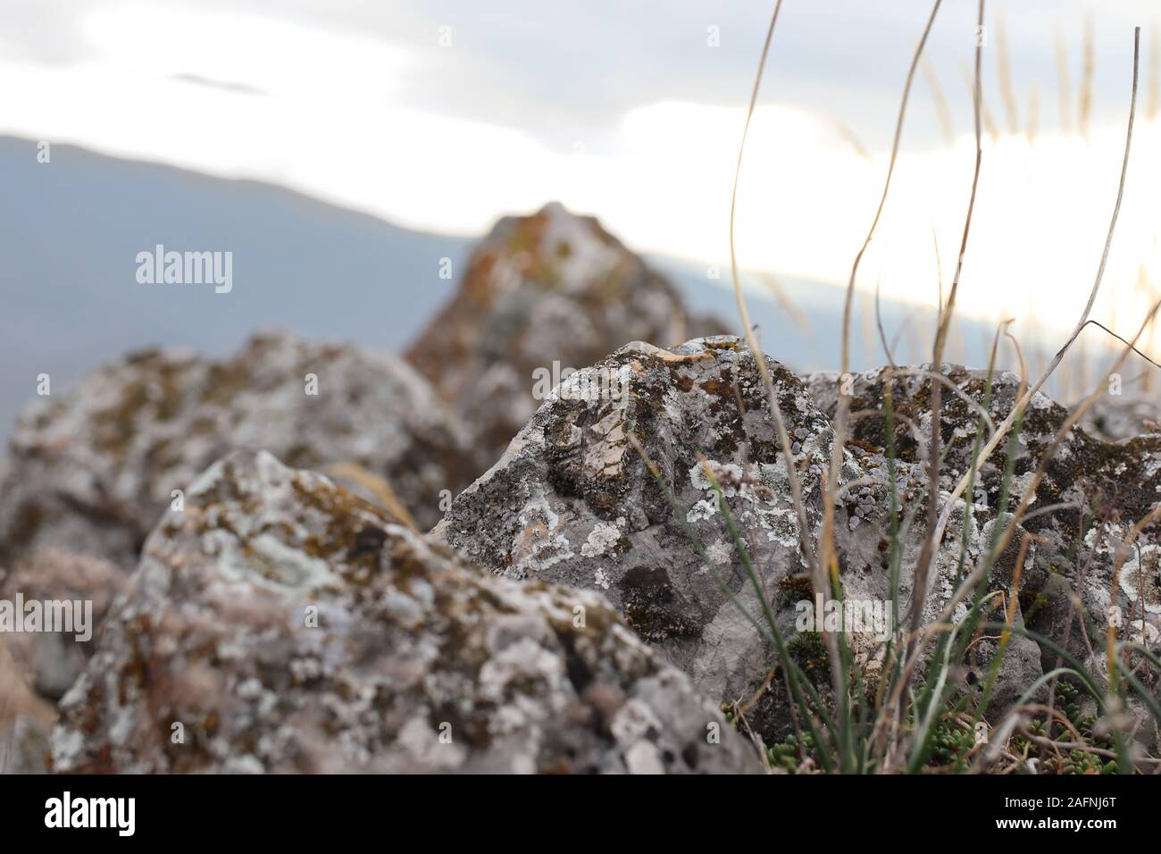Big stone on a mountain Stock Photo - Alamy