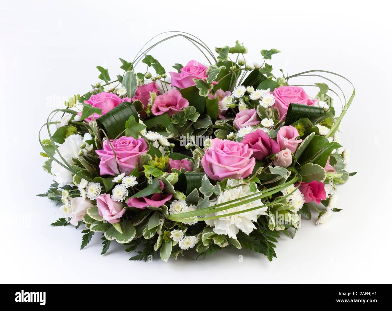 Funeral flower wreath Cut Out Stock Images & Pictures - Alamy
