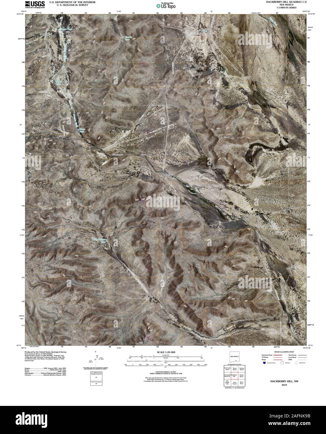 Map of hackberry hi-res stock photography and images - Alamy