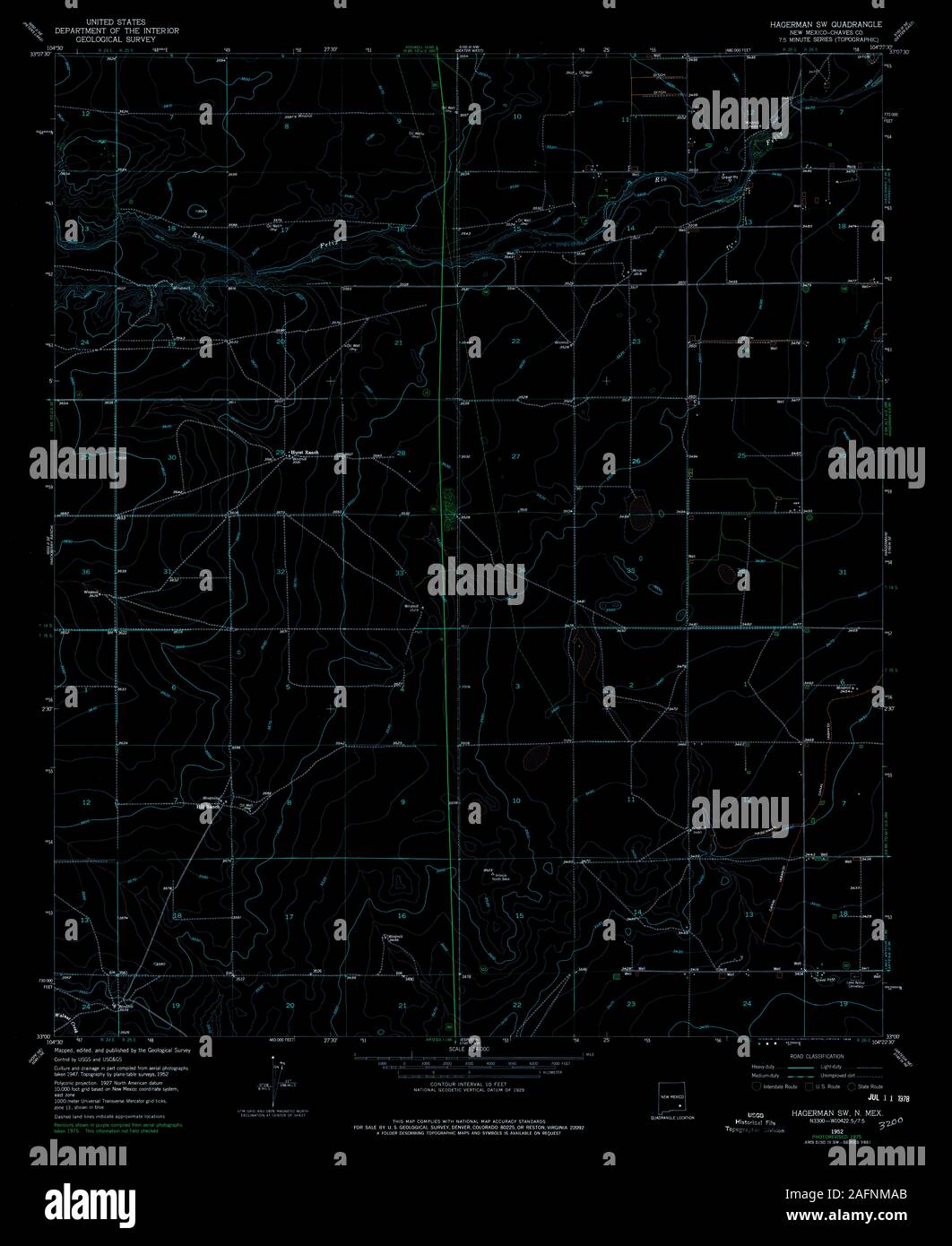 Map of hagerman new mexico hi-res stock photography and images - Alamy