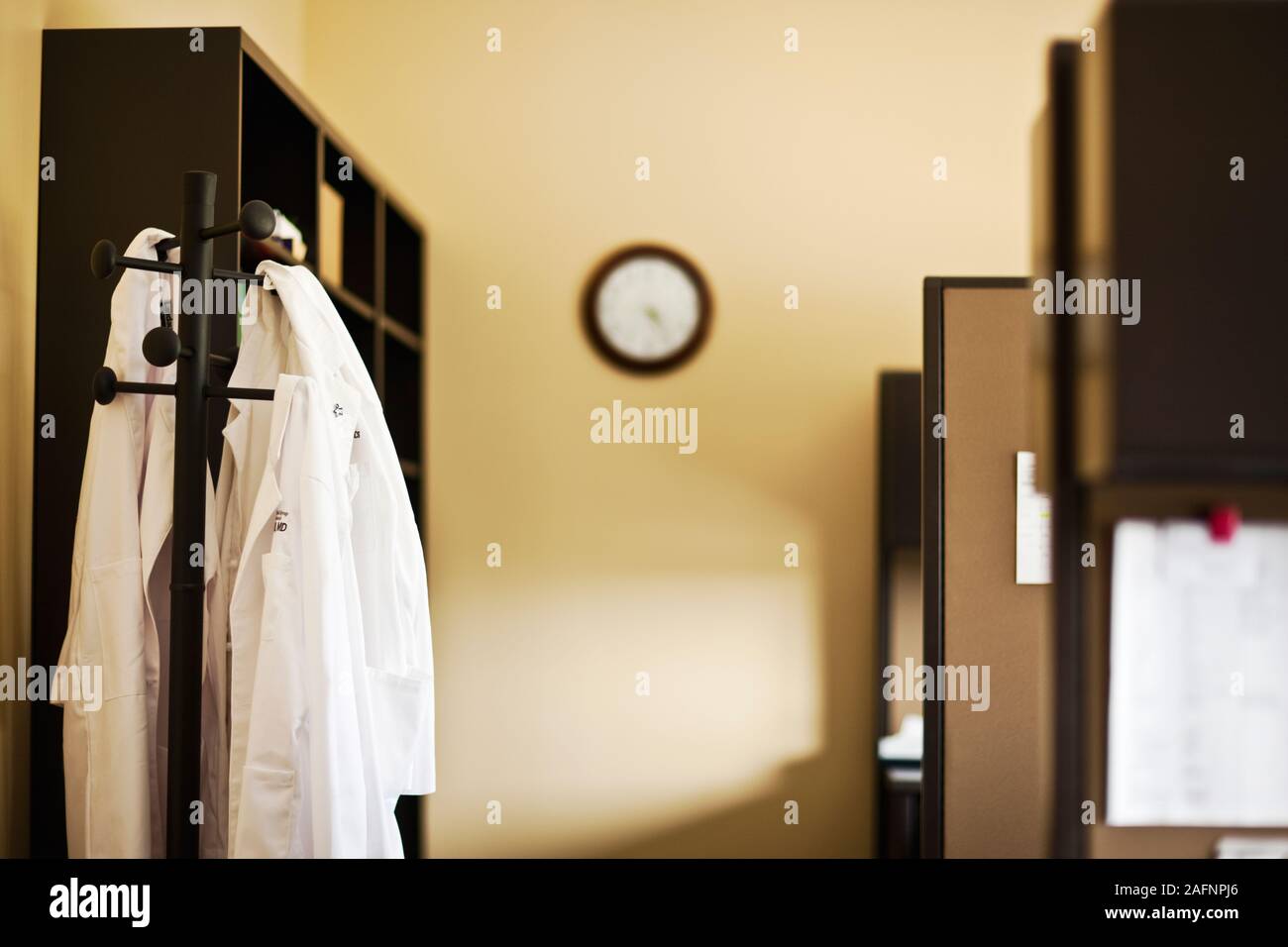 Lab coats hanging hi-res stock photography and images - Alamy
