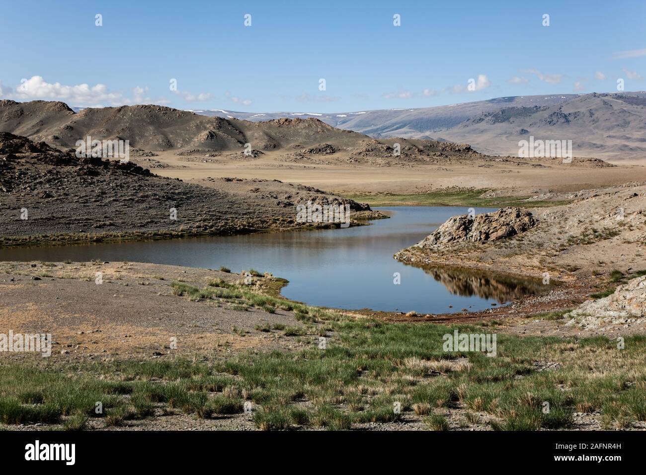 The landscape of the mongolian steppe Stock Photo - Alamy