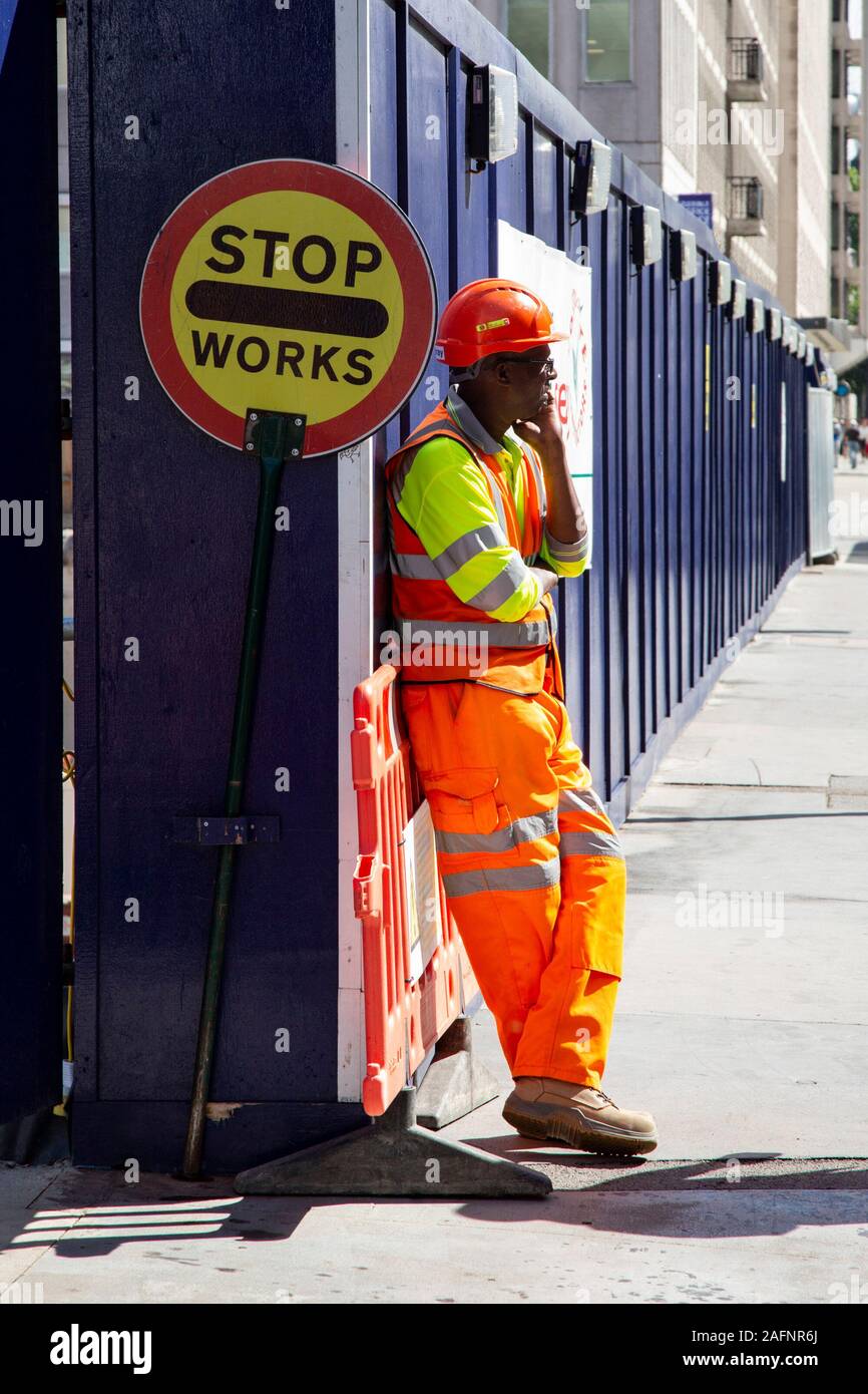 Stop works sign hi-res stock photography and images - Alamy