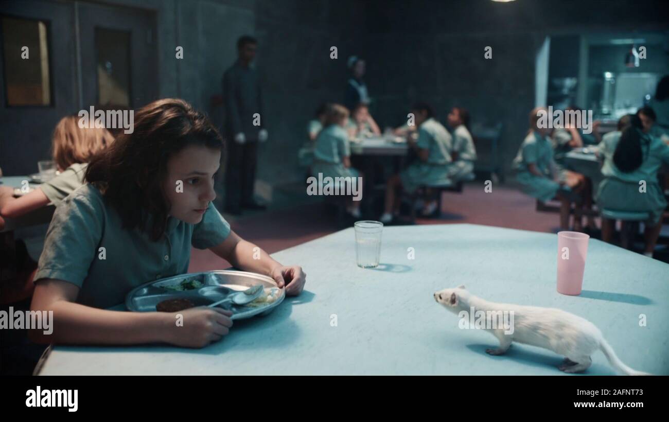 London.UK. Dafne Keen and Pantalaimon (voiced by Kit Connor) in a scene ...