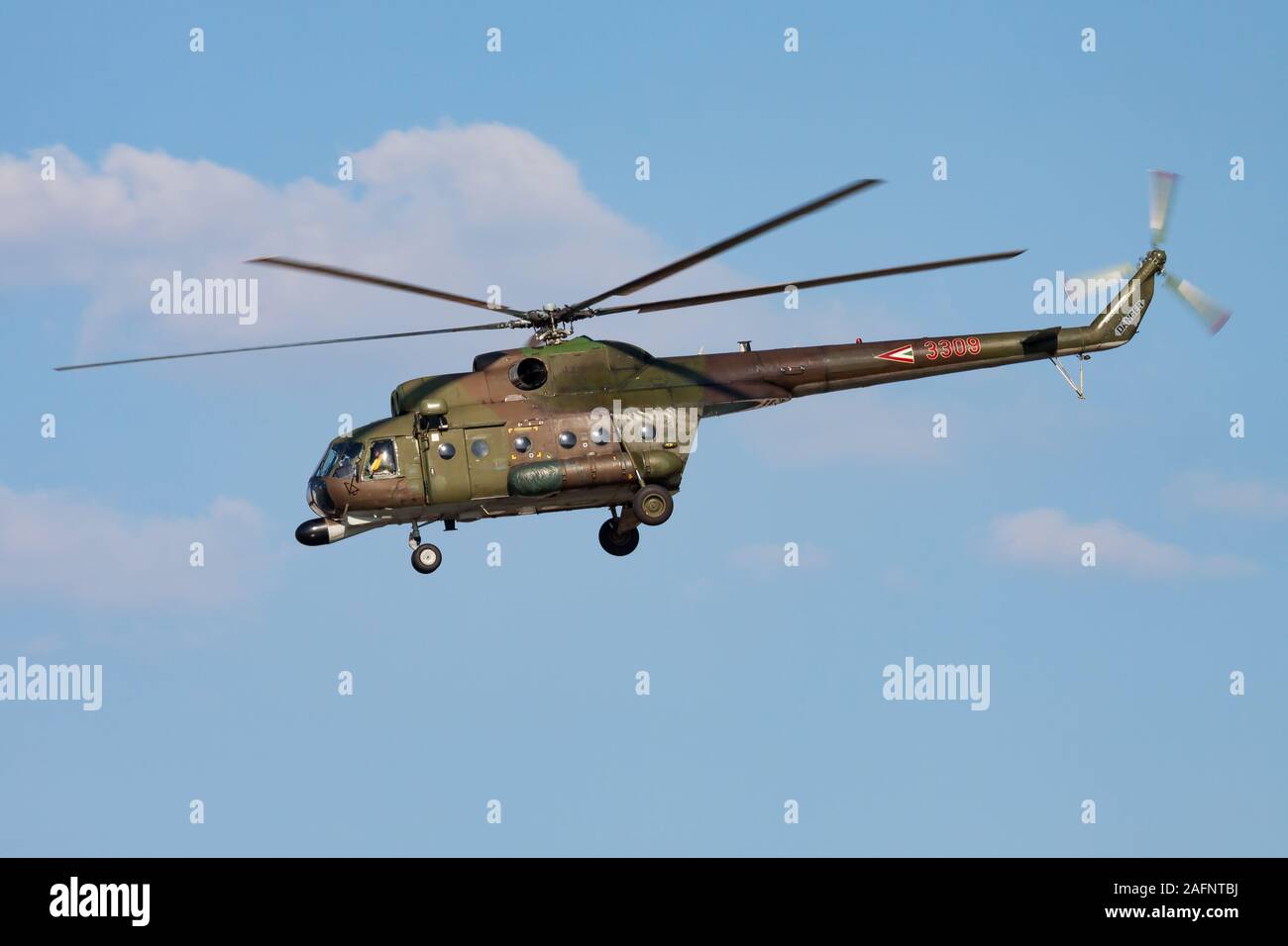 BUDAPEST / HUNGARY - JULY 4, 2015: Hungarian Air Force Mil Mi-8 3309 ...