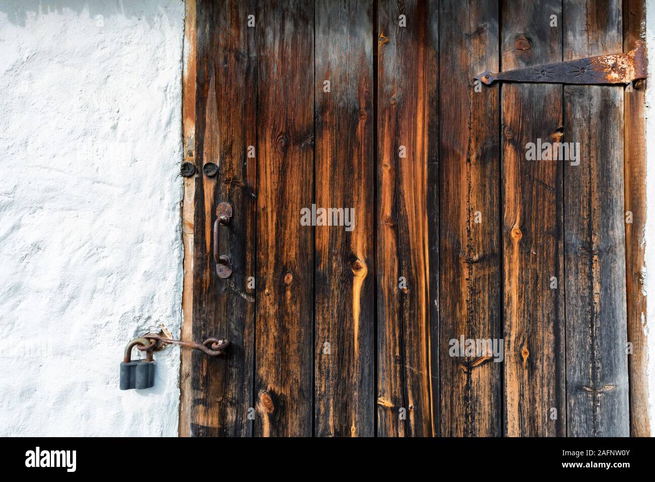 Wooden Door Rust Free Stock Photo Of Rusted Metal Lock On Wooden Door
