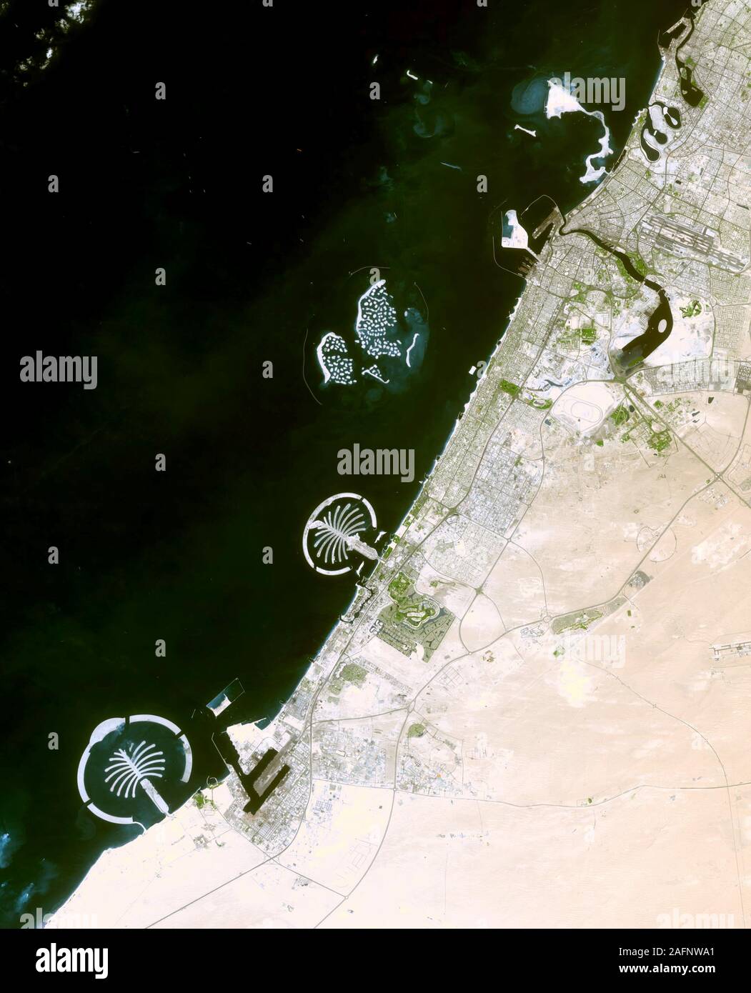Satellite view united arab emirates country hi-res stock photography ...