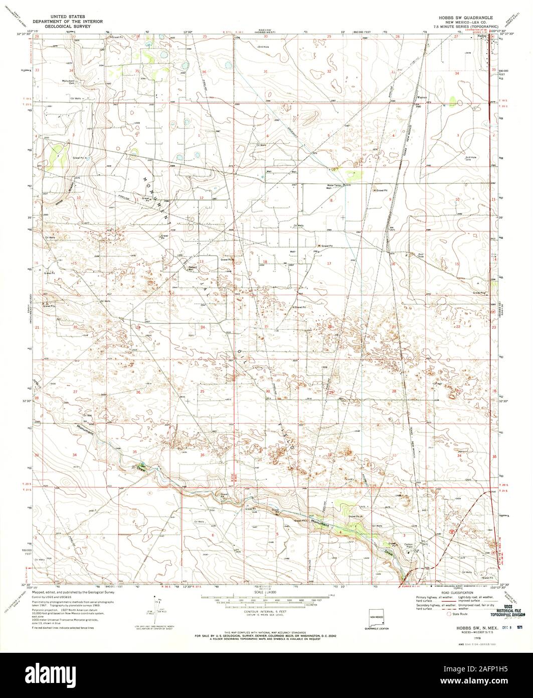 Map of hobbs new mexico hi-res stock photography and images - Alamy