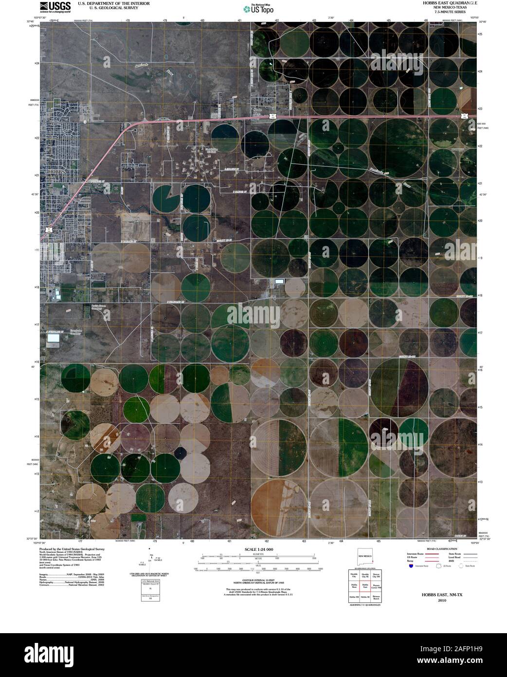 Map of hobbs new mexico hi-res stock photography and images - Alamy