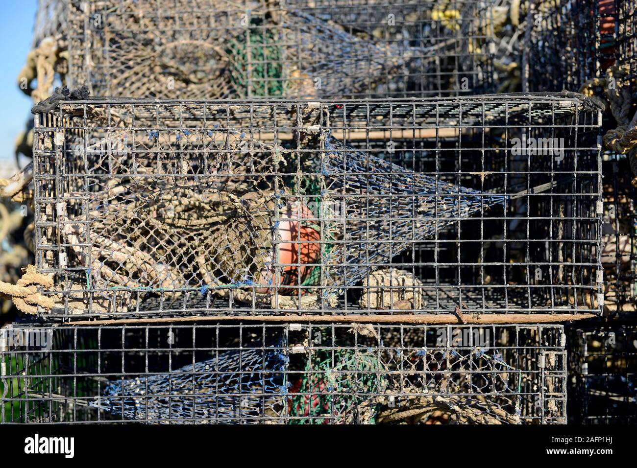 Prawn pots hi-res stock photography and images - Alamy
